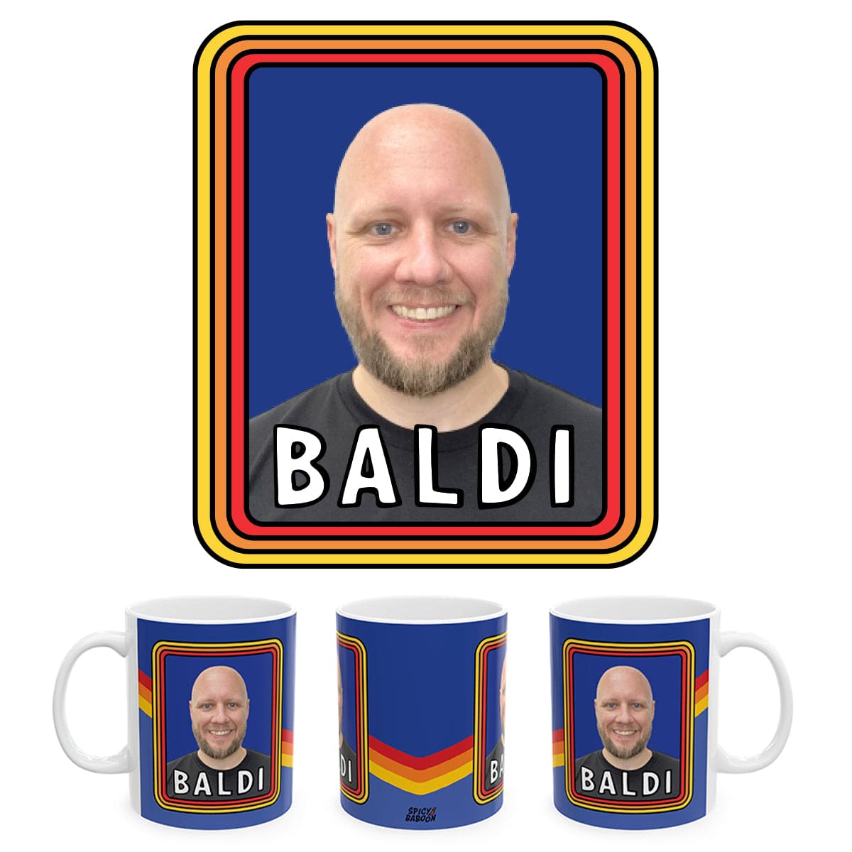 Baldi 👨🏻‍🦲 ️ – Personalised Coffee Mug