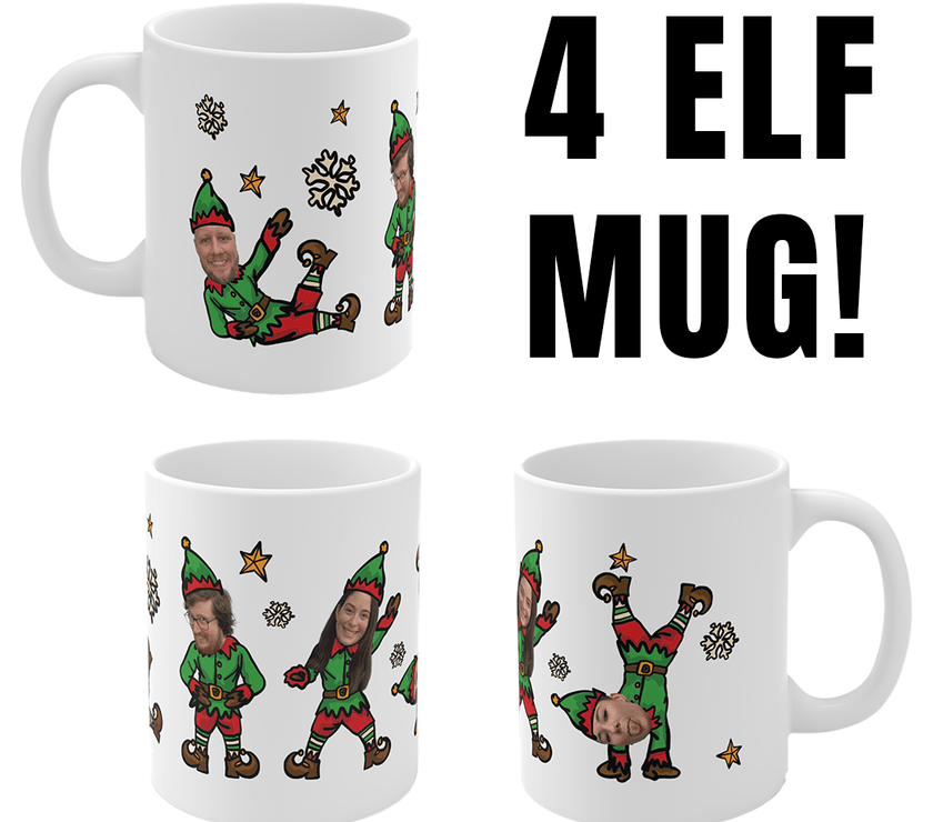Elf Yourself 😜🎄- Personalised Coffee Mug