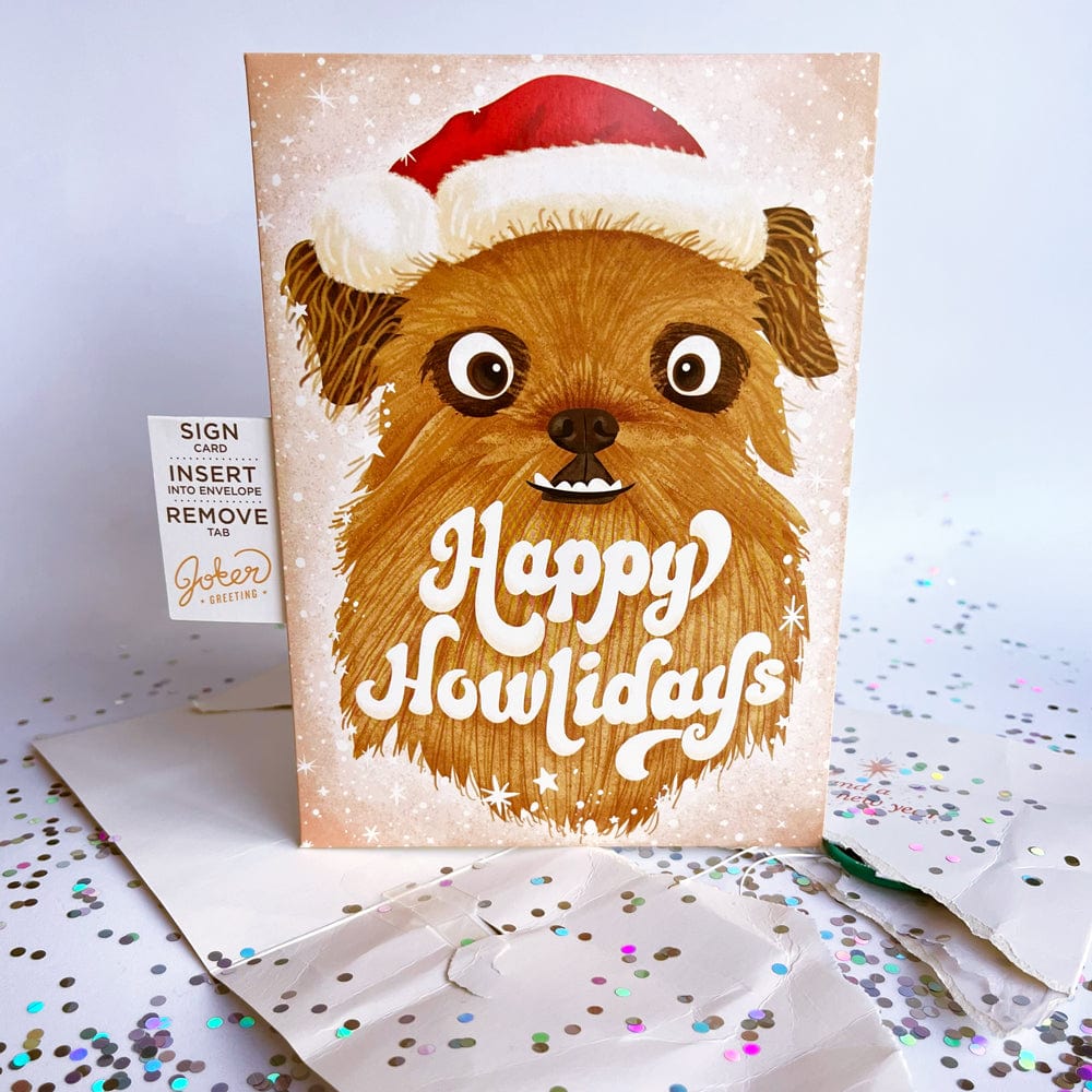 Endless Woofing Christmas 🐶🎄🔊 - Joker Greeting Prank Card (Glitter + S