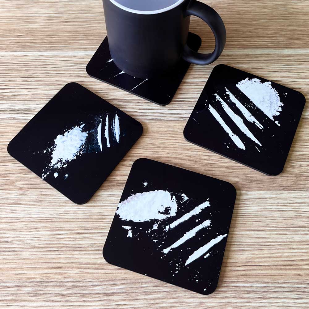 Fun Lines (4-Pack) - Coaster Set ️🍻
