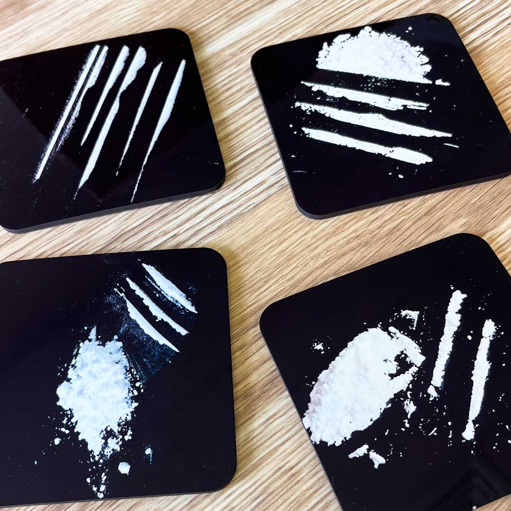 Fun Lines (4-Pack) - Coaster Set ️🍻