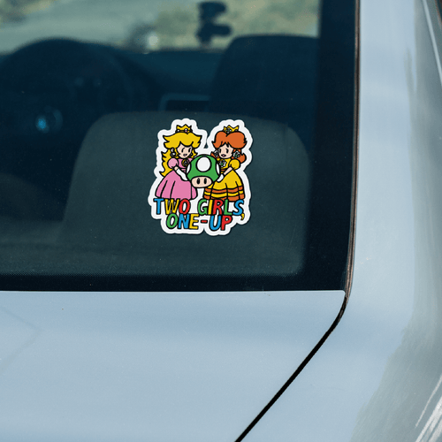 Two Girls One-Up 🍄📤 – Sticker