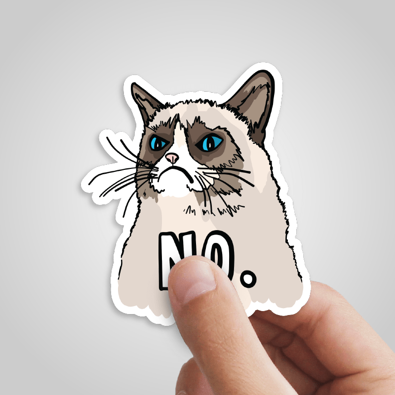 Grumpy Cat Car Stickers