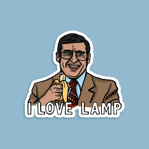 I Love Lamp ️ - Sticker