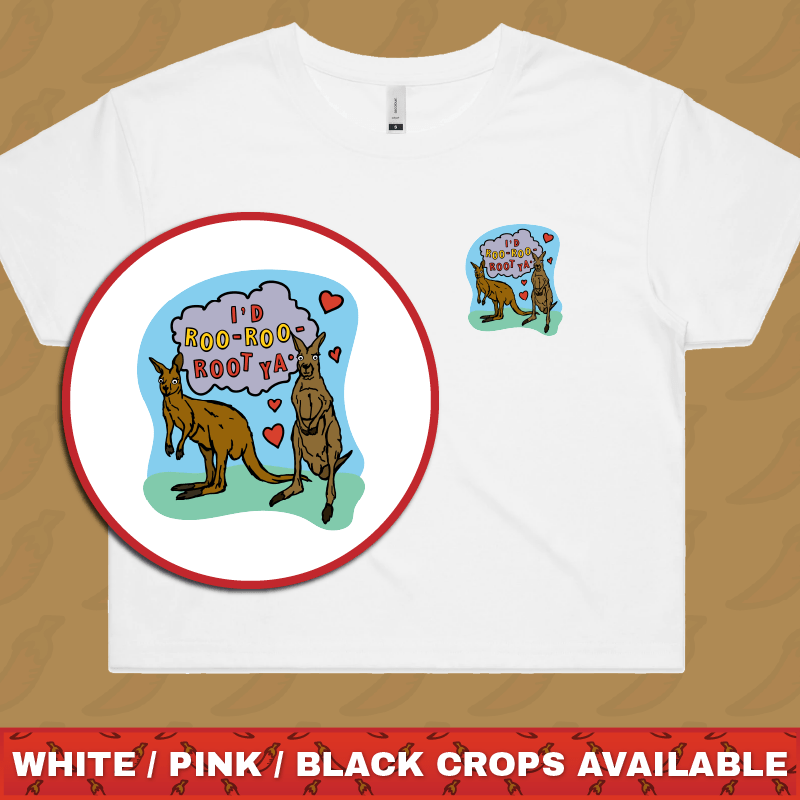 Roo Roo Root Ya 🦘 – Women's Crop Top