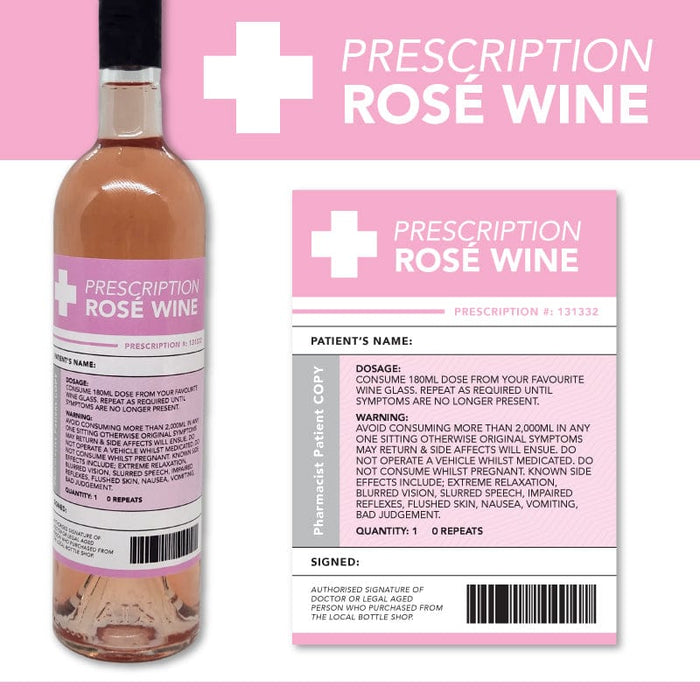 Prescription Wine Bottle Labels 🍷 - Sticker