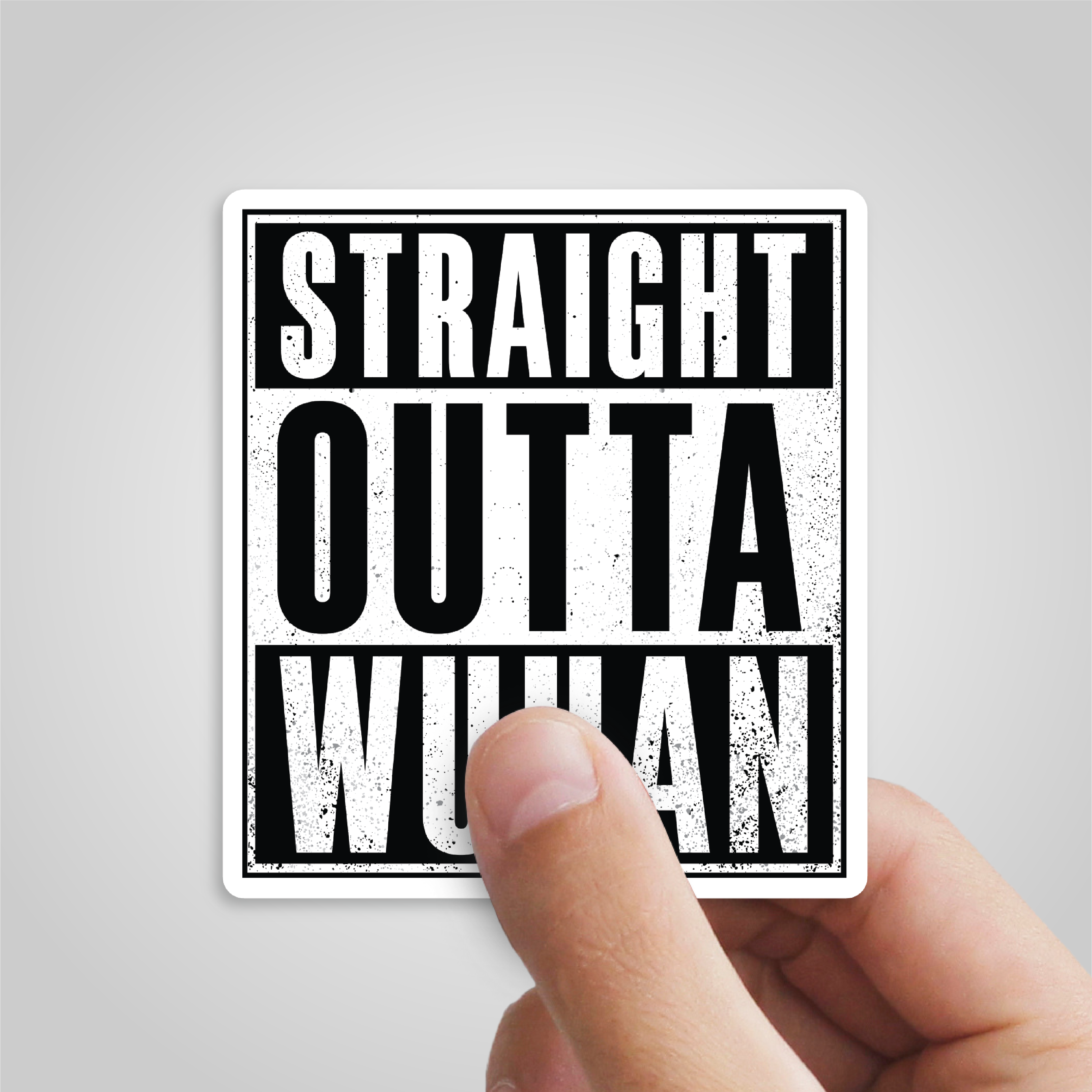 Straight Outta Wuhan 🏾 - Sticker